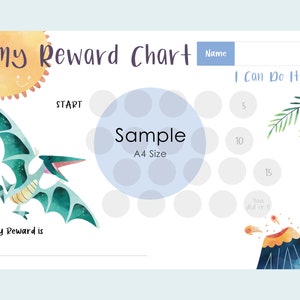 Dinosaurs Reward Chart | Reward Chart for Boys | Toddler Reward Chart ...