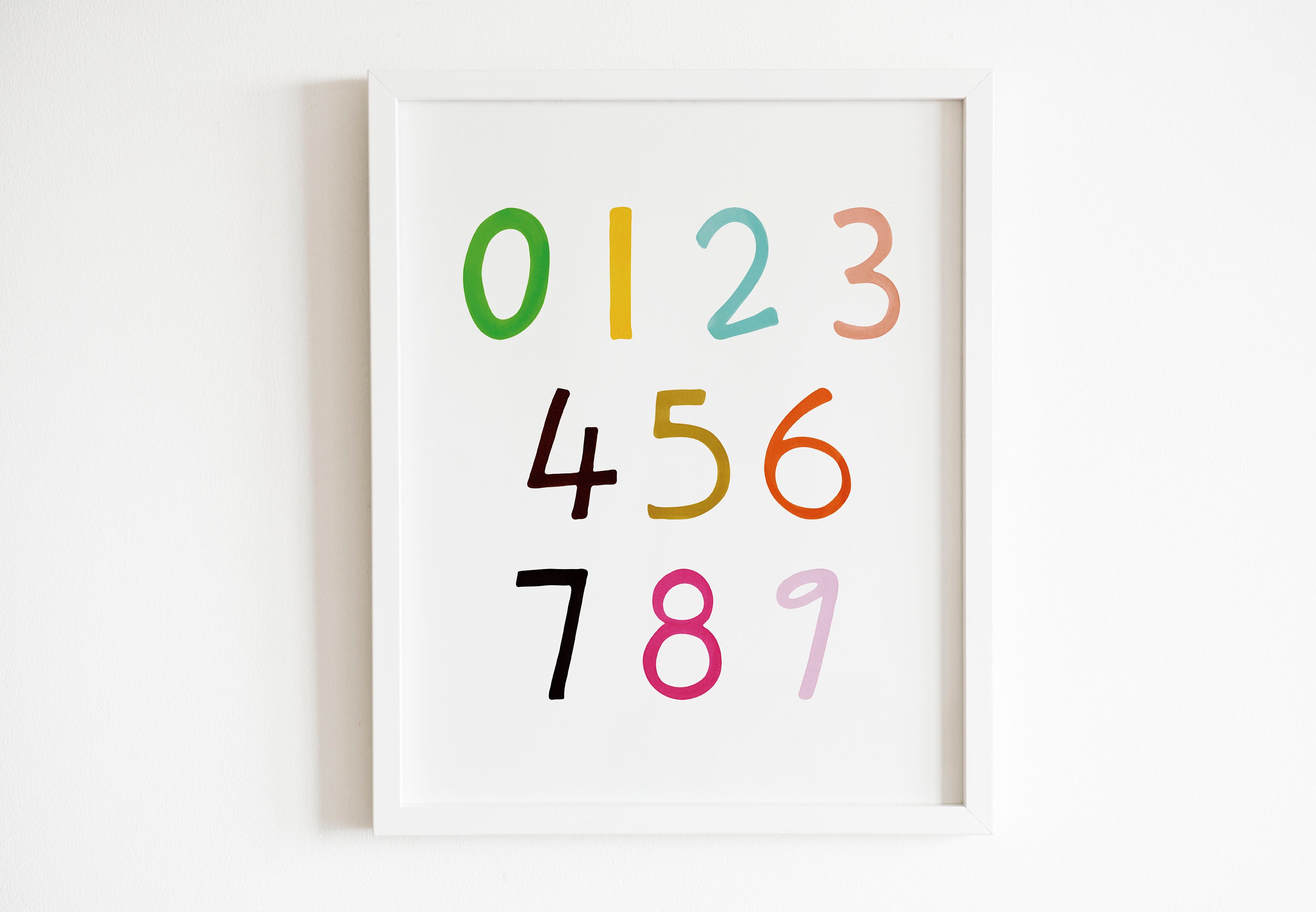 Set of 2 Animal Number for Kids | Printable Number Art | Nursery Wall ...