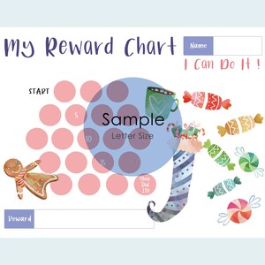Winter Reward Chart Printable Reward Chart Reward Chart for KIDS ...