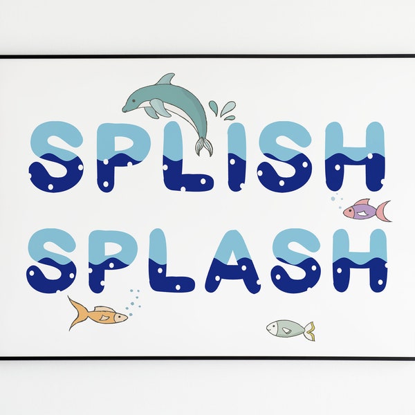 Splish Splash Wall Art - Etsy