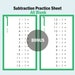 Montessori | Subtraction Chart | Subtraction Worksheets | Math Skills ...