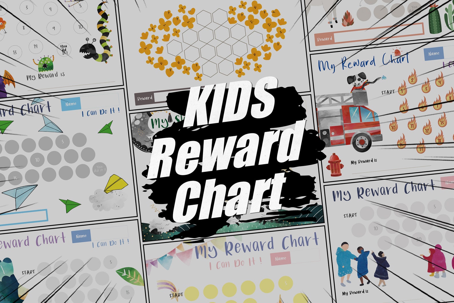 Transportation Reward Chart Car Sticker Chart Printable Reward Chart ...