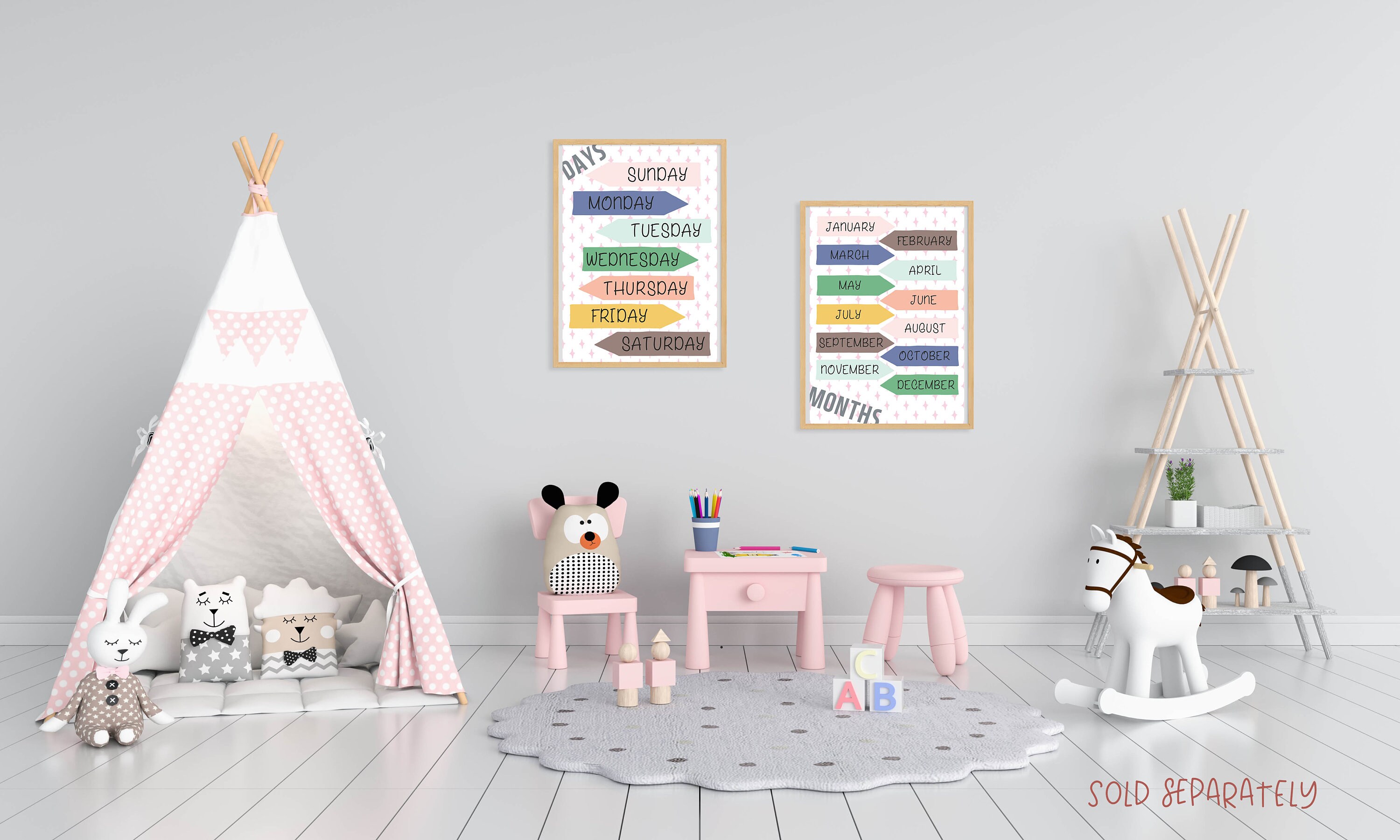 Months Poster Months of the Year Printlearning Poster - Etsy