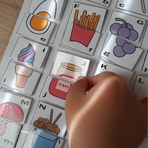 Beginning Sounds Matching Game | Food Alphabet Game | Preschool ...