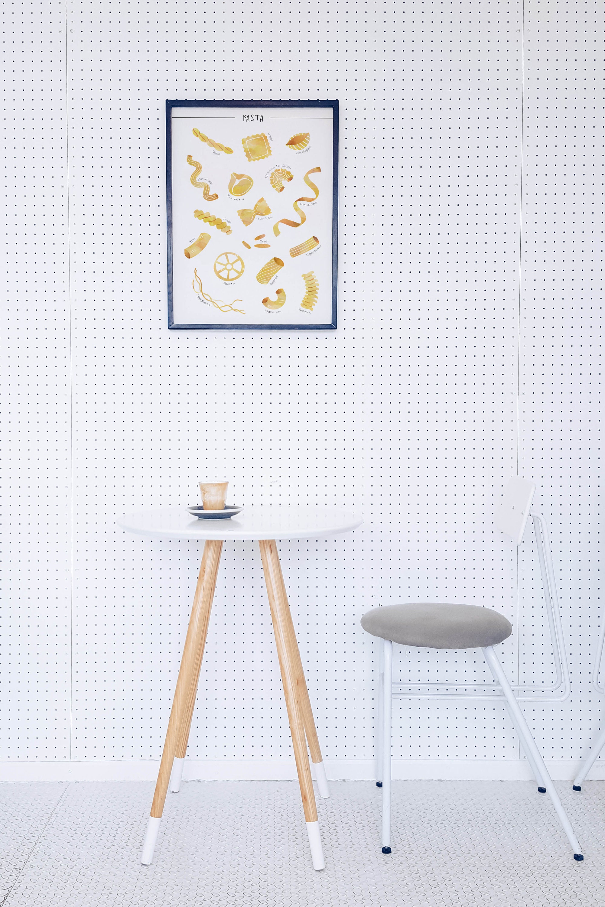 Pasta Poster Printable Pasta Types Art Kitchen Decor Gift for Pasta ...