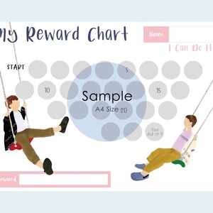 Swing Reward Chart Printable Reward Chart Reward Chart for | Etsy