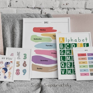 Colorful Days of the Week Printable Poster | Learning Poster | Home ...