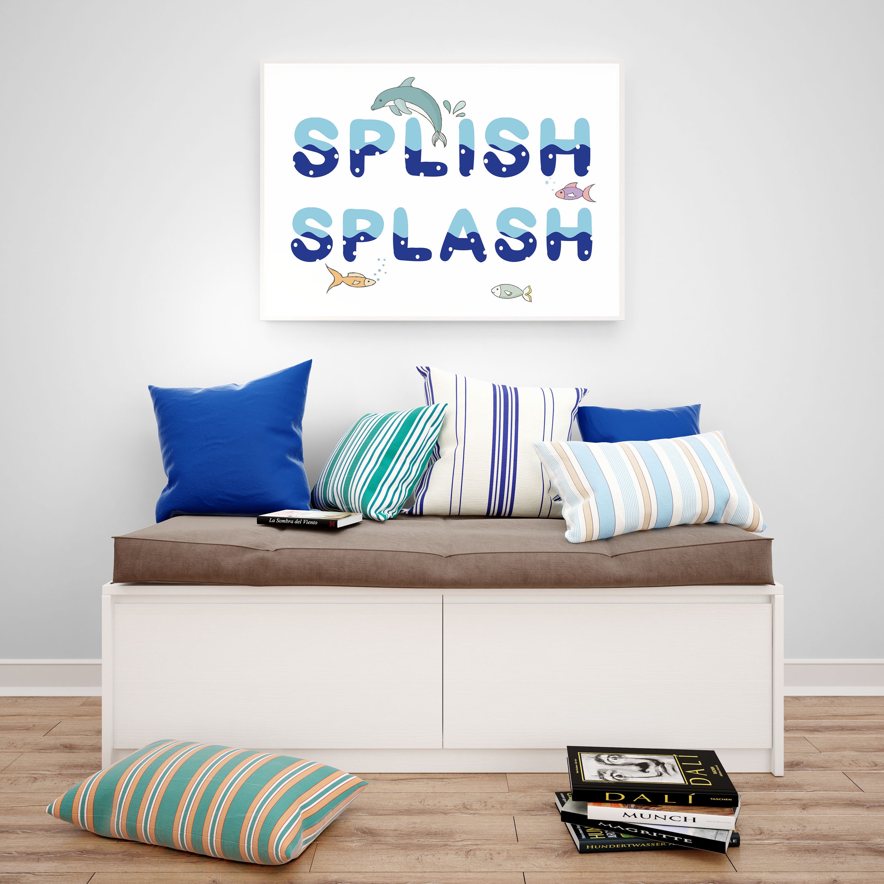 Splish Splash Wall Art Nursery Wall Art Splash Art Print Printable Wall ...