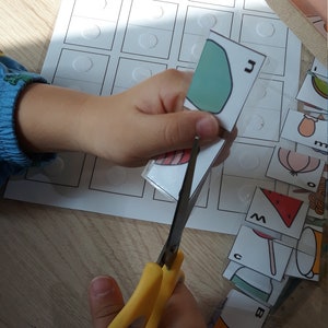 Beginning Sounds Matching Game | Food Alphabet Game | Preschool ...