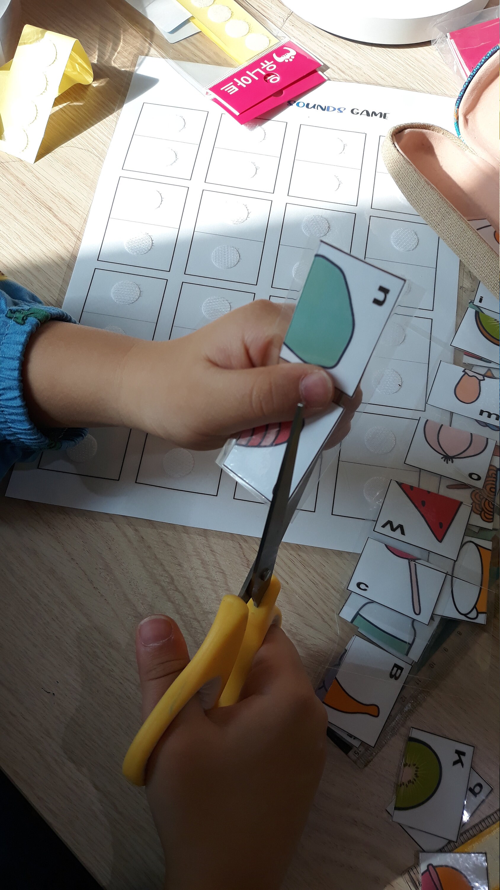 Beginning Sounds Matching Game Food Alphabet Game Preschool Curriculum ...