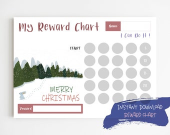 Christmas Reward Chart - Etsy