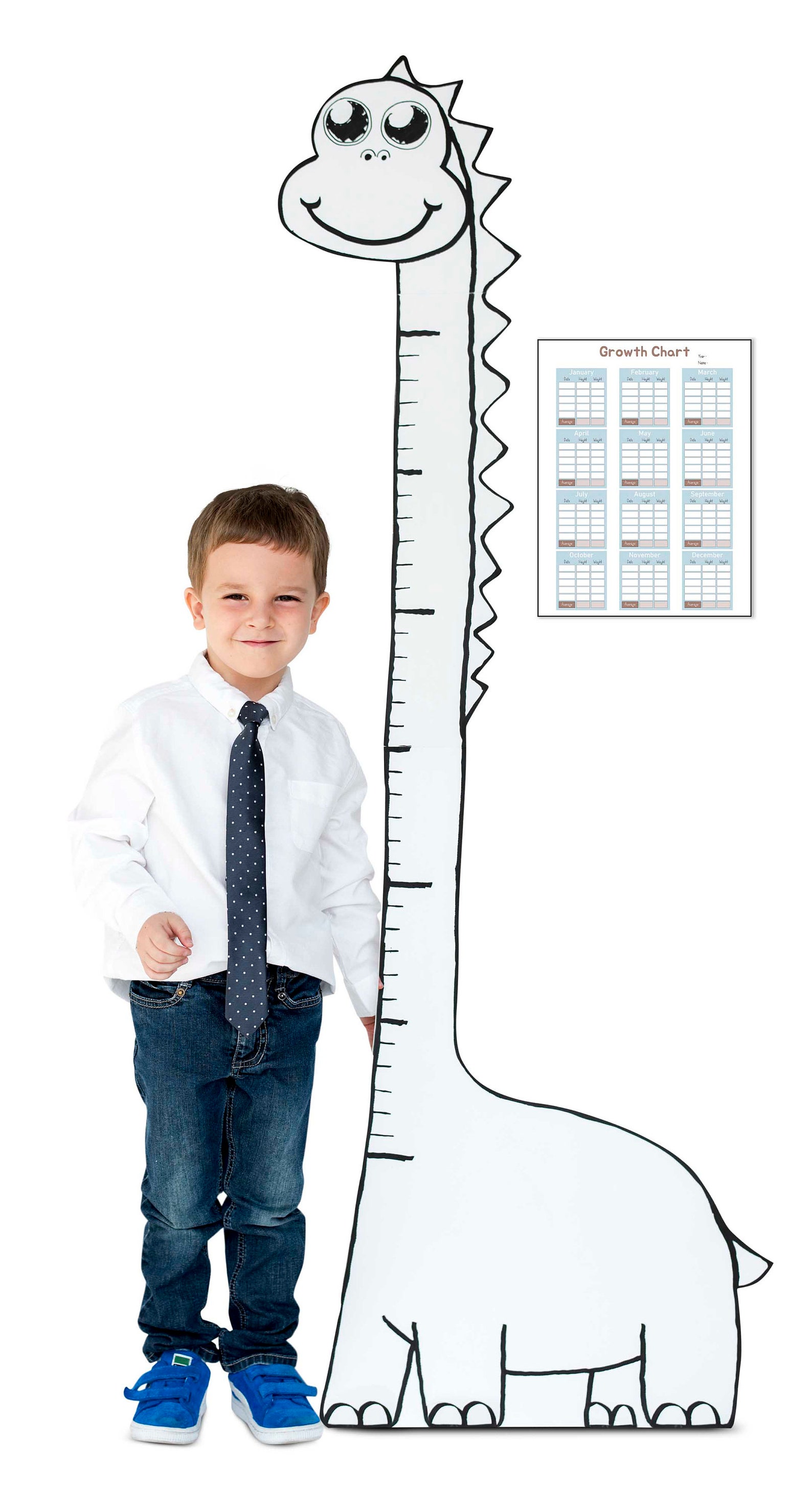 Growth-height & Weight-chart | Monthly KIDS Body Tracker | Printable ...