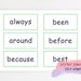 Dolch Sight Words Printables | 46 Second Dolch Words Flashcards | Kids ...