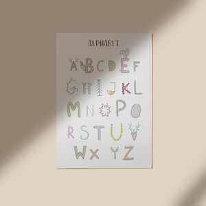 A to Z Alphabet Poster ABC Wall Art Alphabet Print - Etsy