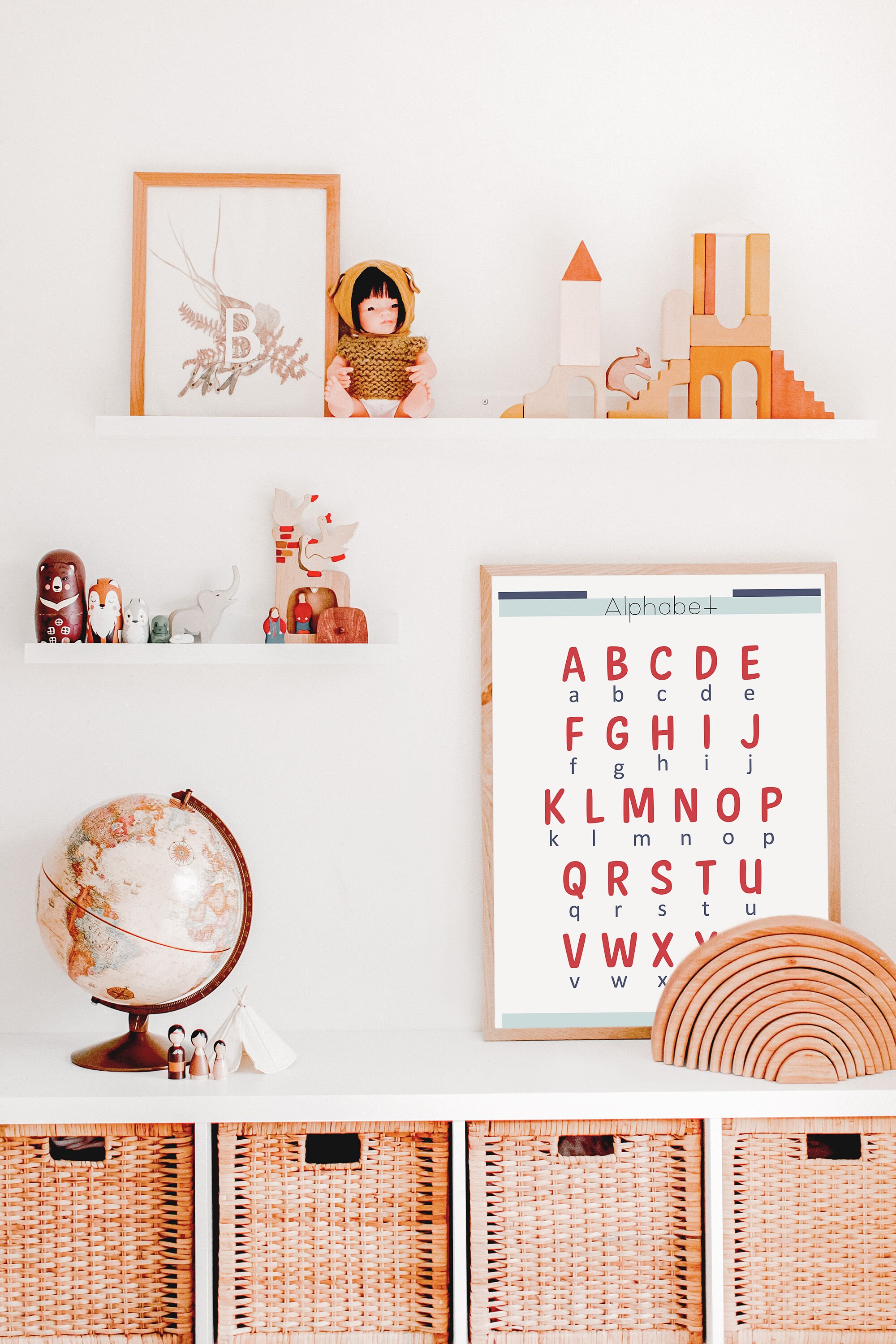 Printable Alphabet Poster | Nursery Decor | Alphabet Wall Art | Kids ...
