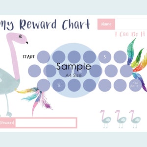Ostrich Reward Chart for KIDS | Printable Reward Chart | Reward Chart ...