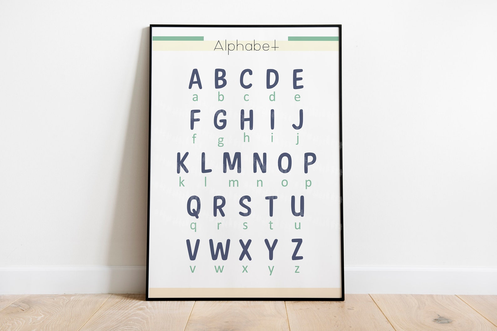 Alphabet Poster Printable Alphabet Wall Art Kids Wall Art ABC Poster ...