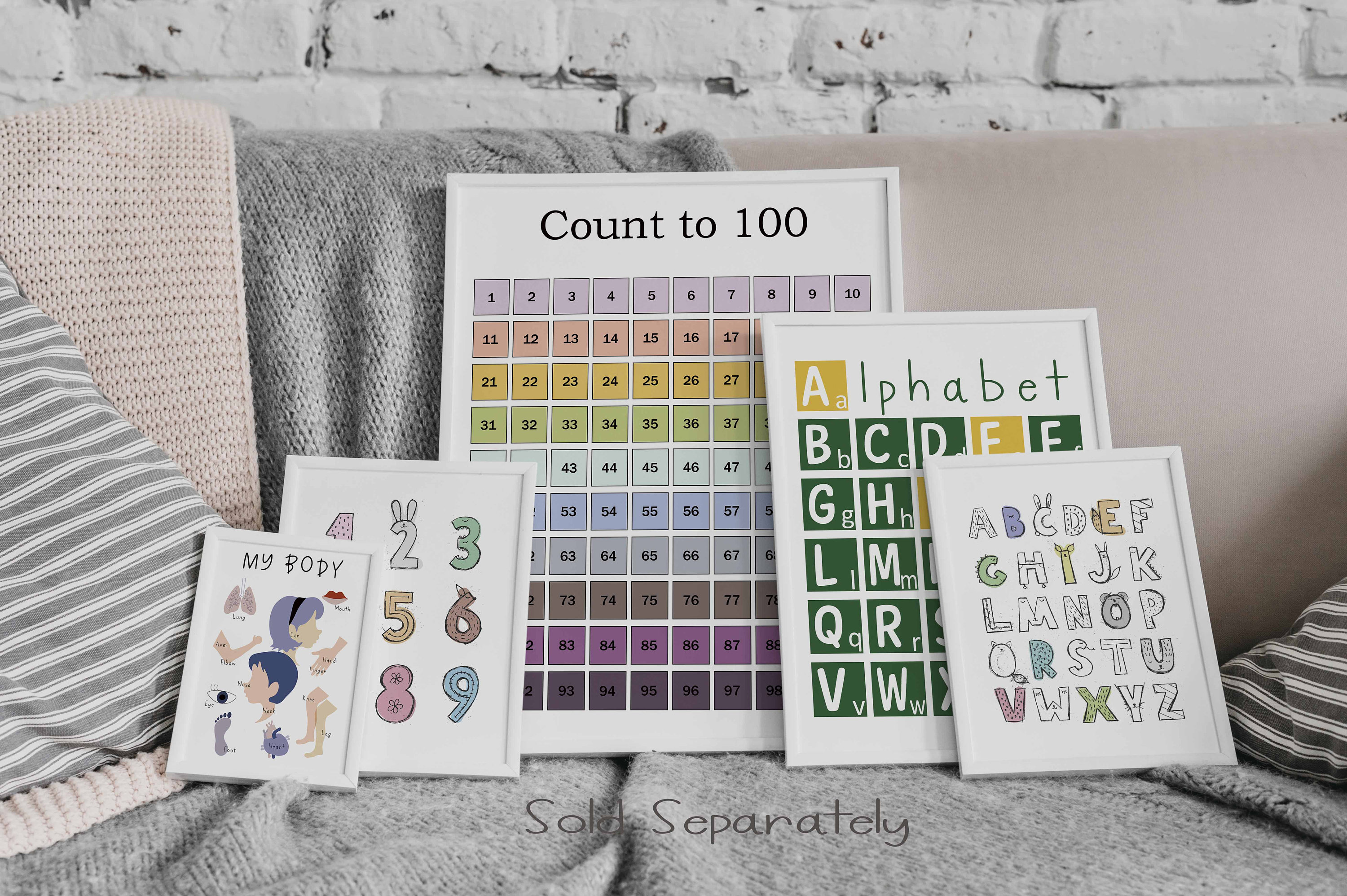 Count to 100 | Number Chart | Learning to Count | Kids Math Activity ...
