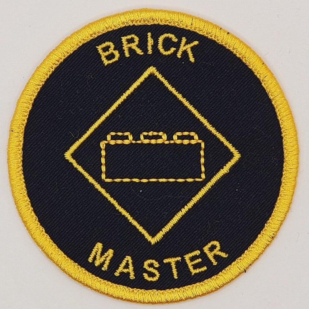 Brick Master, Cub Leader Gift, Iron on Patch, Den Leader, Gift ...