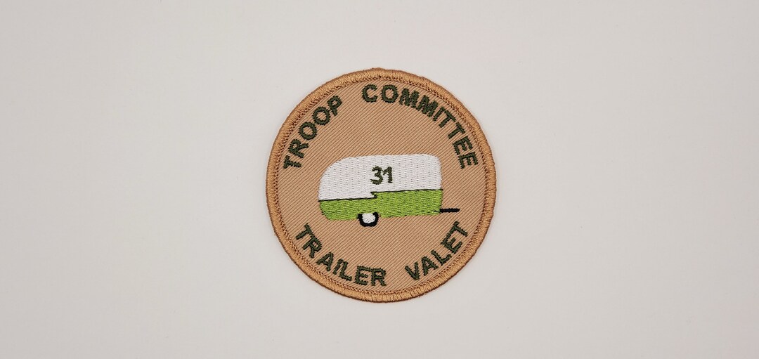 Customizable Troop Committee Trailer Valet Patch, SM Leader Gift, Iron ...