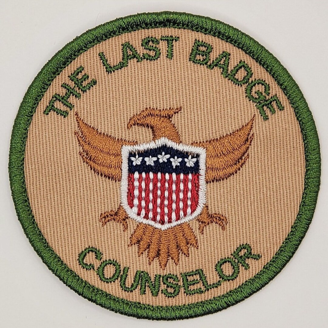 The Last Badge Counselor Patch, SM Leader Gift, Iron on Patch, Funny ...
