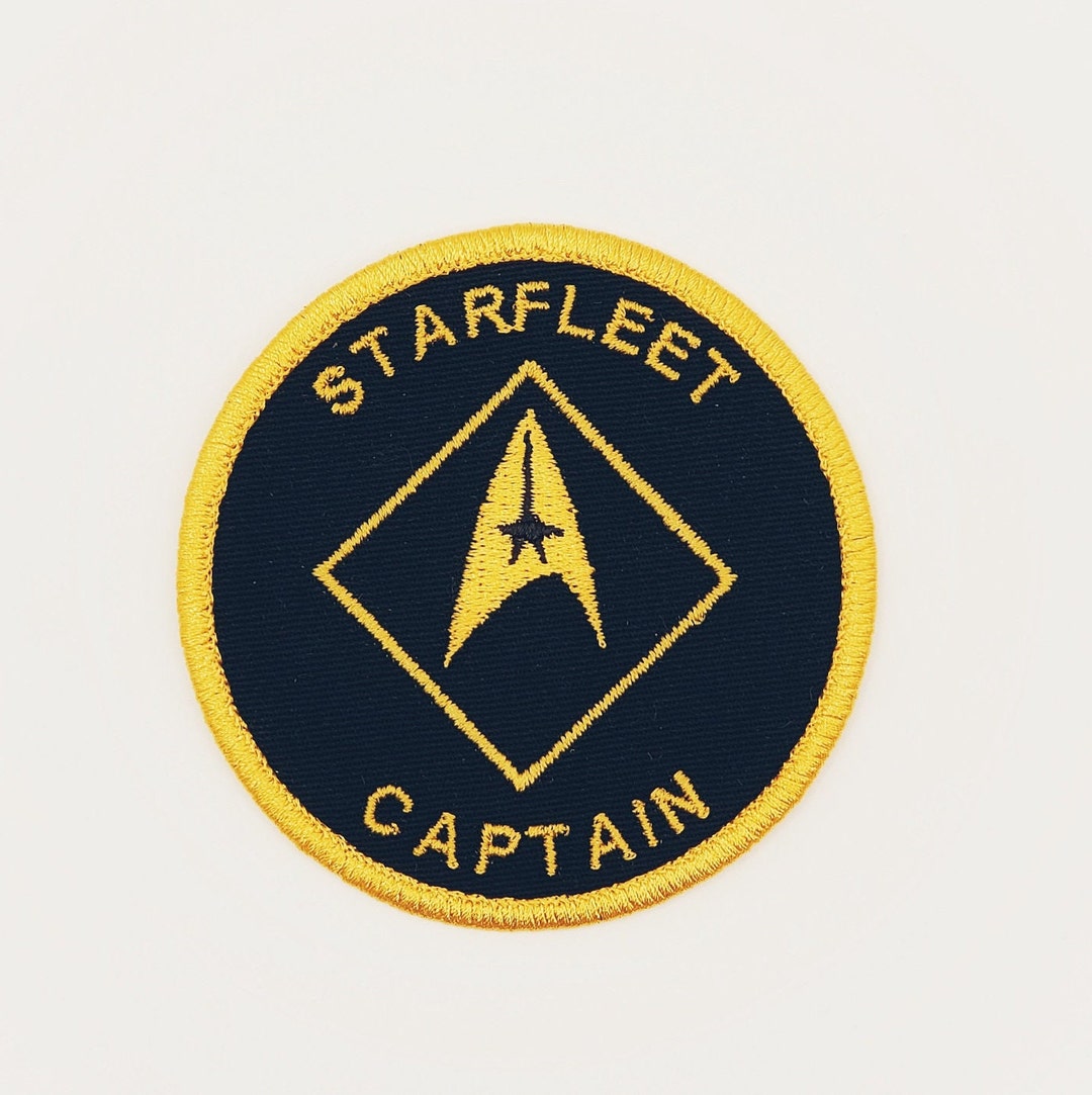 Starfleet Captain, Cub Leader Gift, Iron on Patch, Den Leader, BSA Gift ...