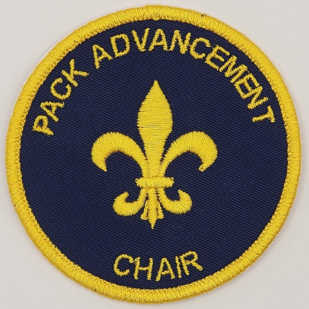 Pack Advancement Chair Patch, Cub Leader Gift, Iron on Patch, Gift ...
