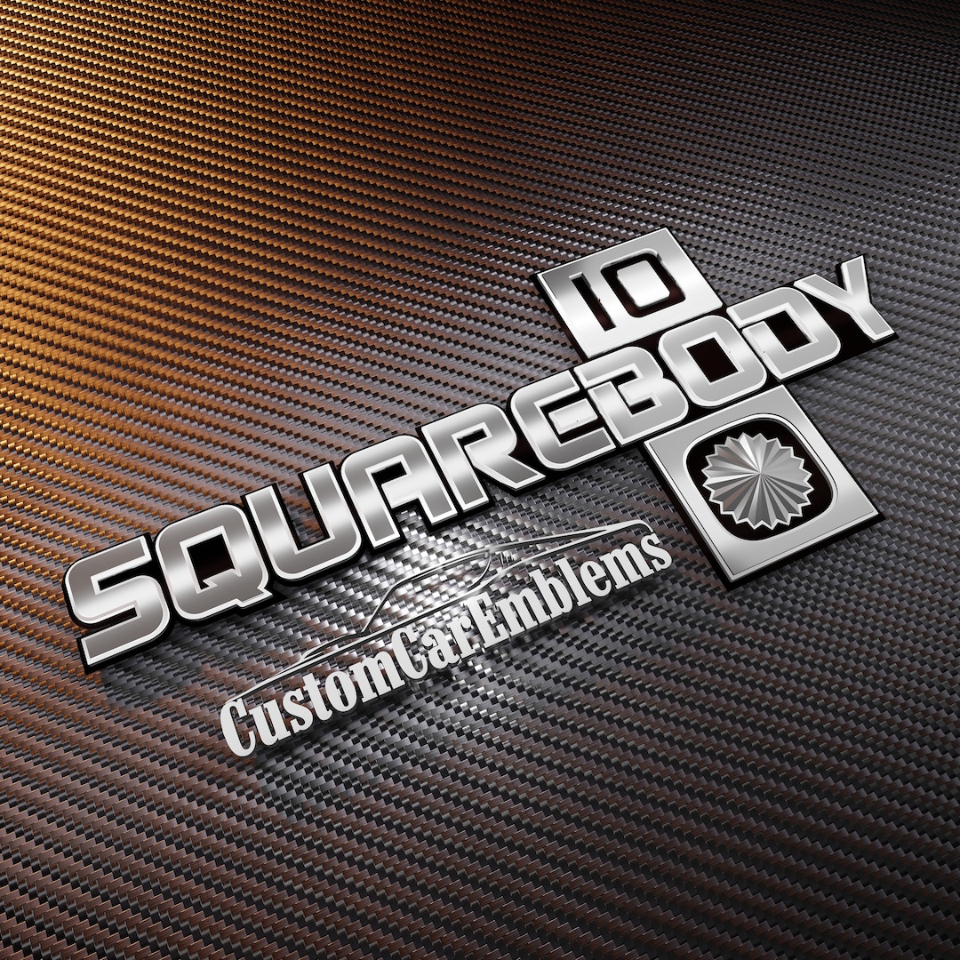 Custom Aluminum Chevrolet 1980s Model Squarebody Truck Emblem (SINGLE ...