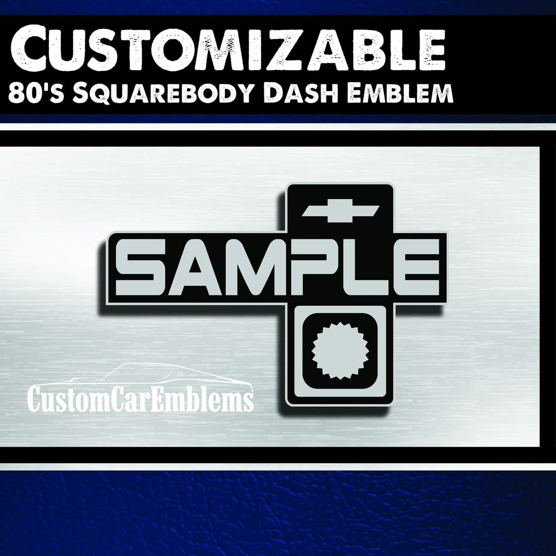 Custom Squarebody Dash Emblem - Etsy