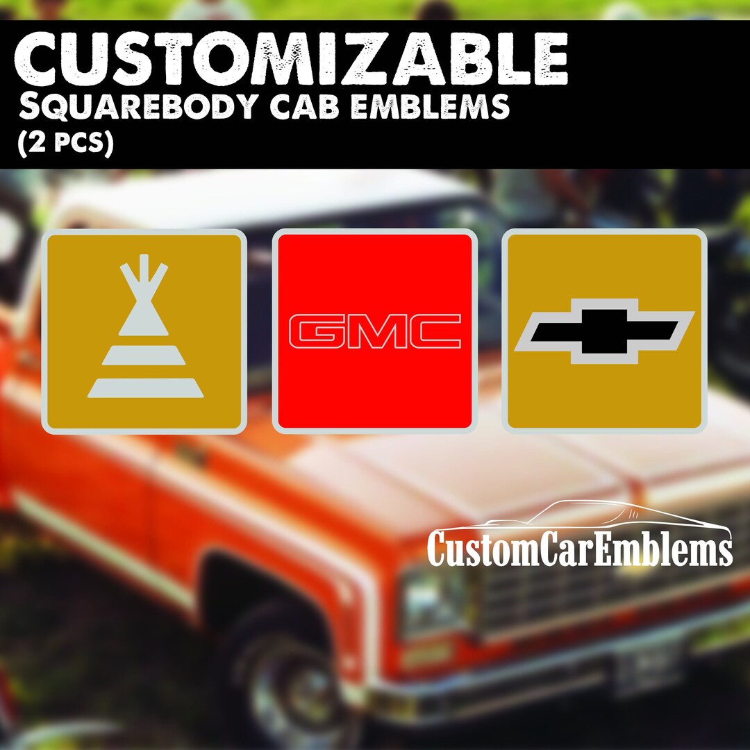 Custom Squarebody Cab Corner Emblems (set) - Etsy