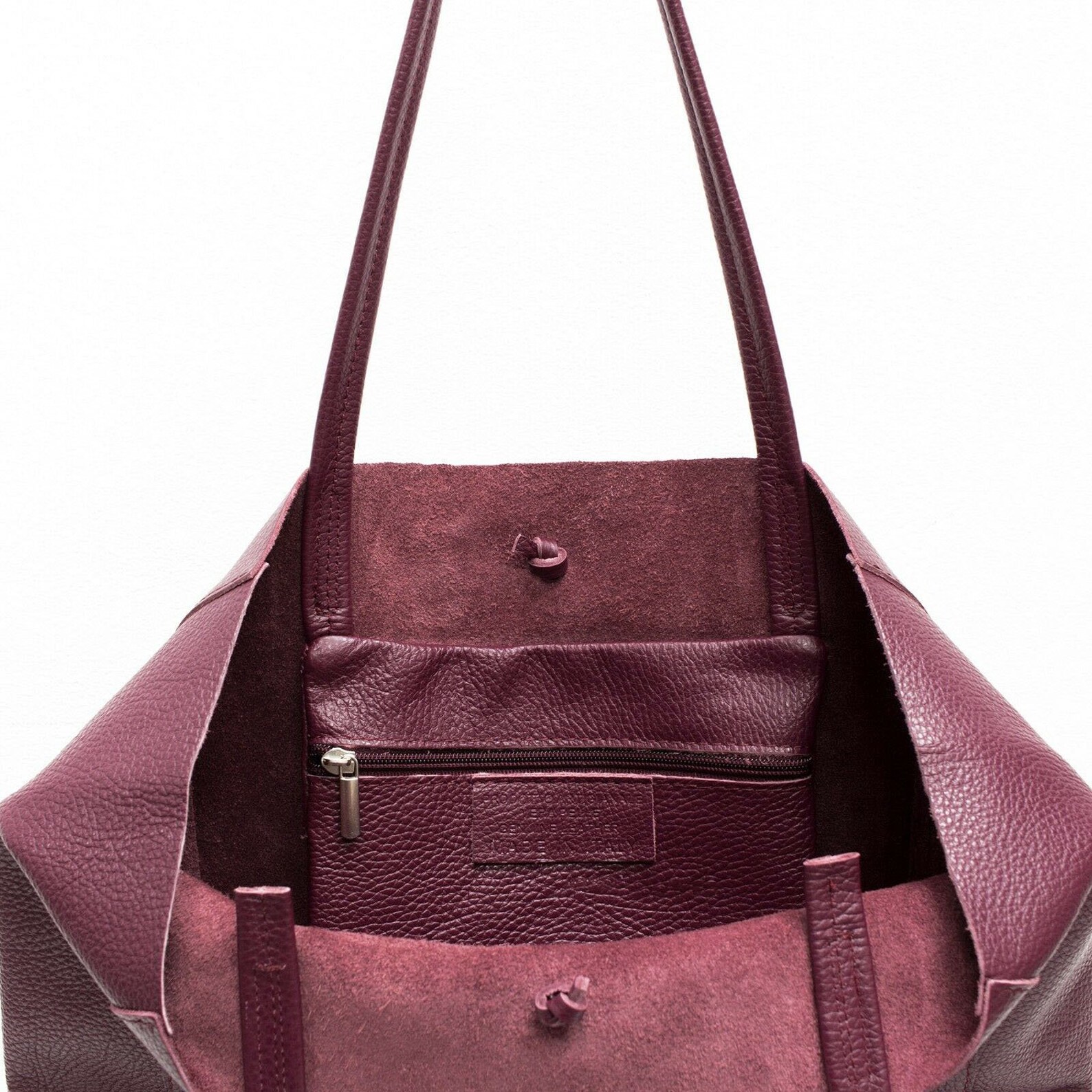 Genuine Leather Shopper Bag Large Leather Tote Bag Pebbled - Etsy