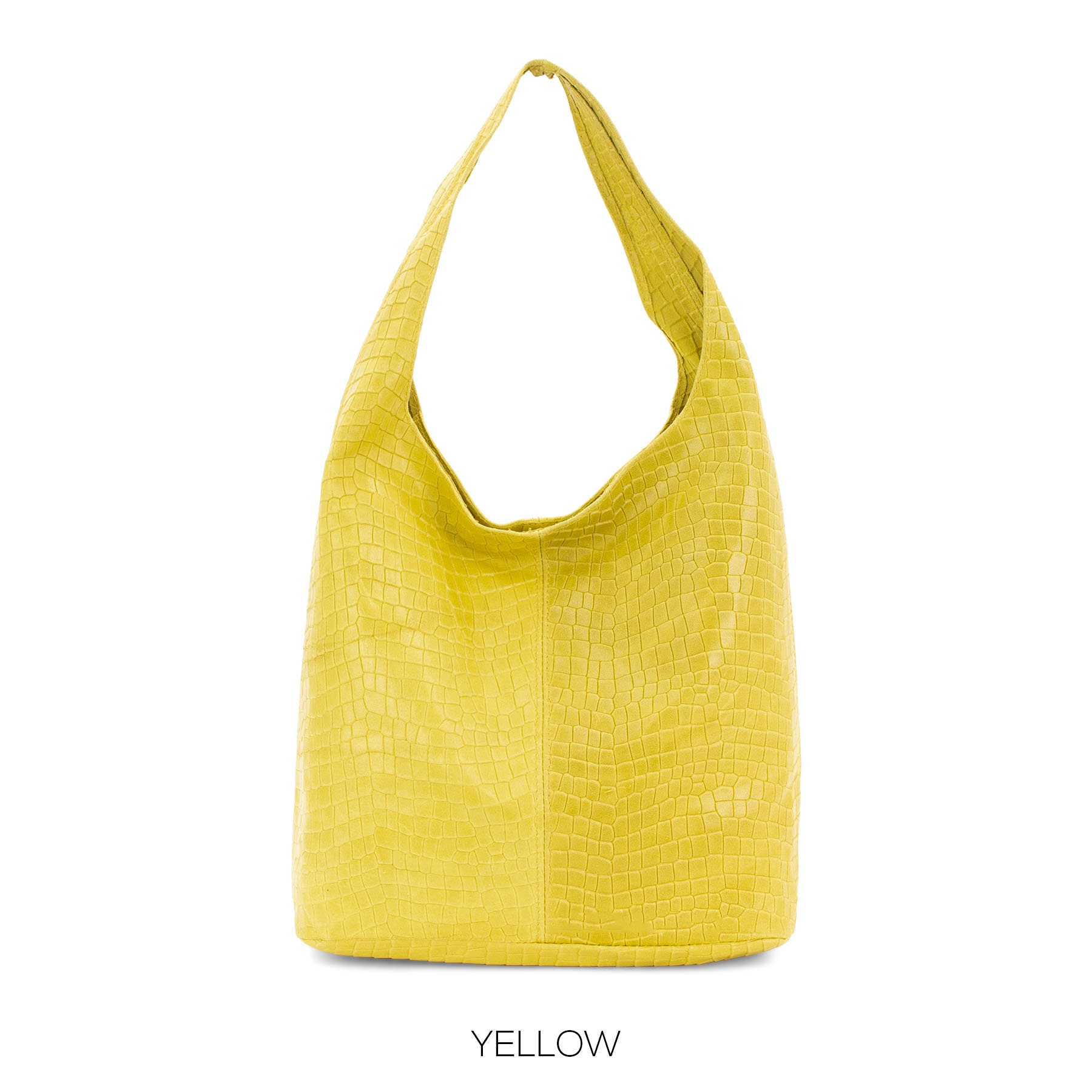 Genuine Leather Shopper Bag Large Leather Tote Croc Effect | Etsy