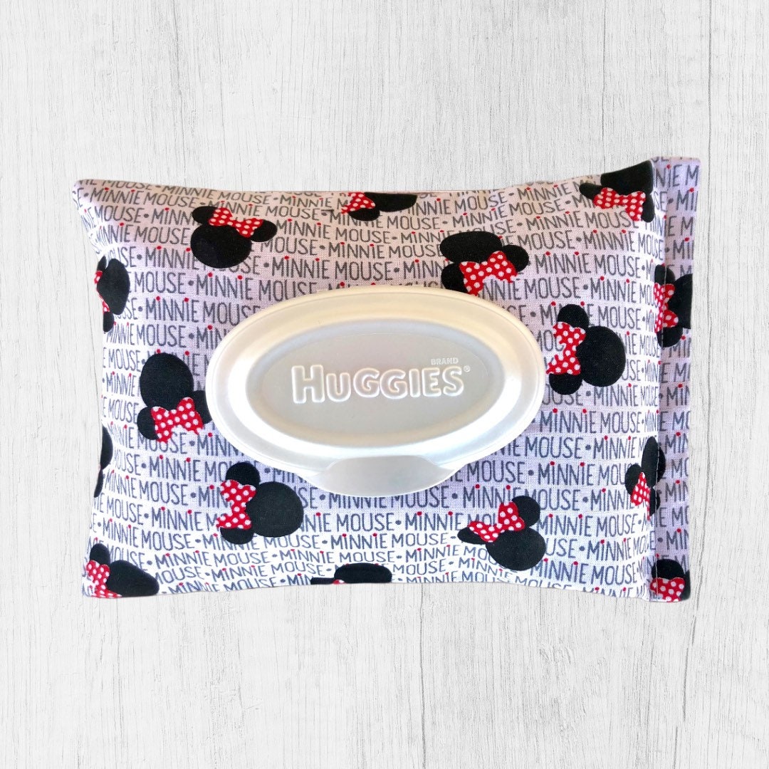 Mickey & Minnie Mouse Baby Wipe Cover: Handmade Cotton Wipes Case - Etsy