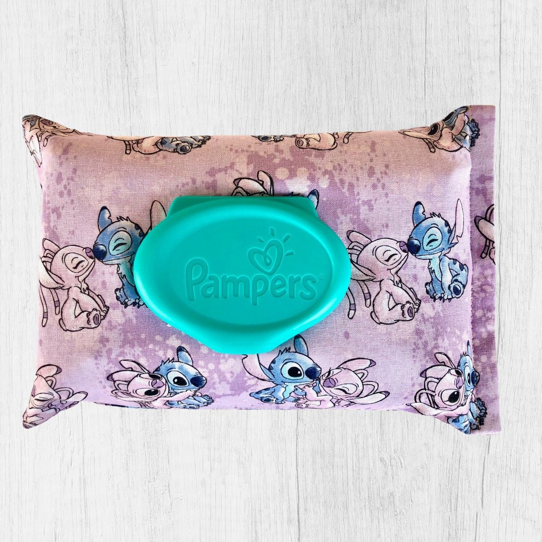 Angel & Stitch BABY WIPE COVER Makeup Remover Wipe Cover~flushable Wipe ...