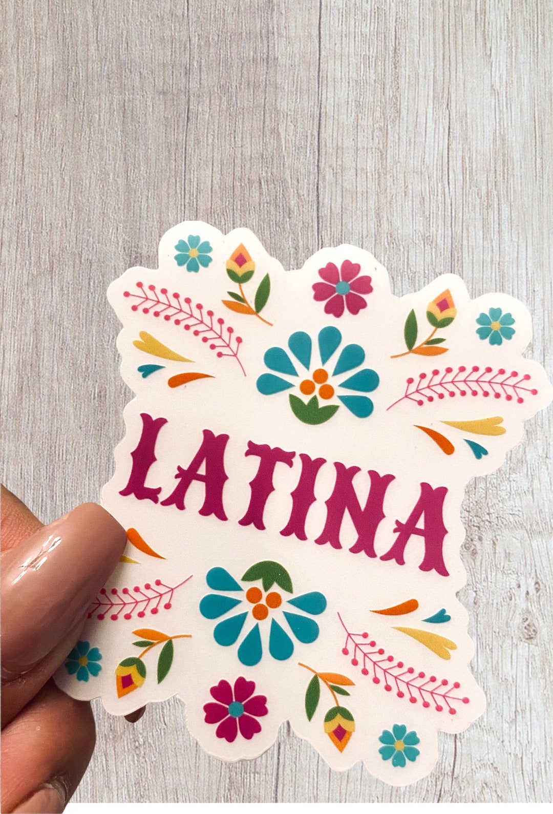 Latina Clear Sticker - Etsy
