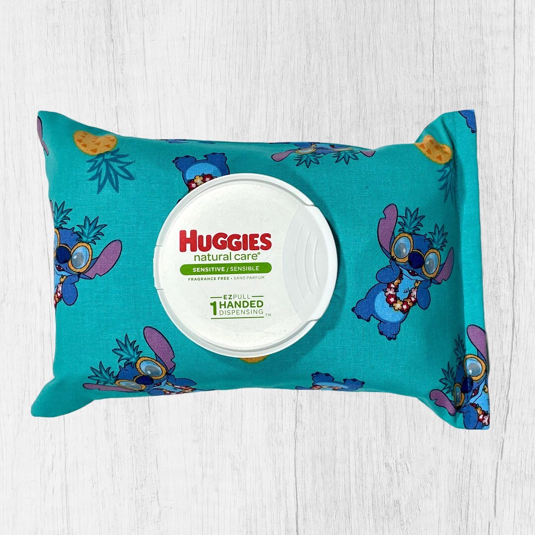 Stitch BABY WIPE COVER Makeup Remover Wipe Cover~flushable Wipe Cover ...