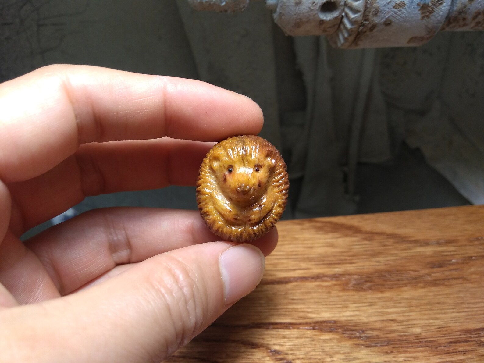 Stone Carving: A Cute Little Hedgehog,stone Sculpture,hedgehog Figurine ...
