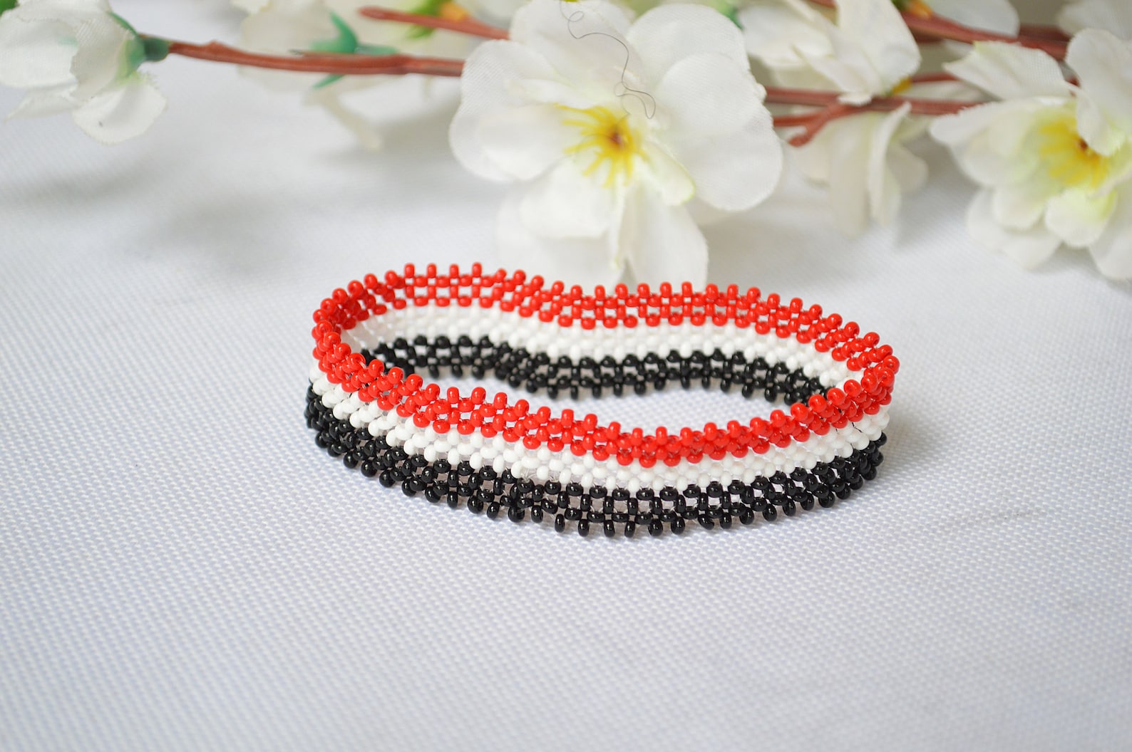 Iraq Beaded Flag Bracelet/iraqi Beaded Flag Bracelet With Name/iraq ...