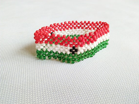Somaliland Flag Beaded Bracelet/beaded Bracelet/somaliland | Etsy