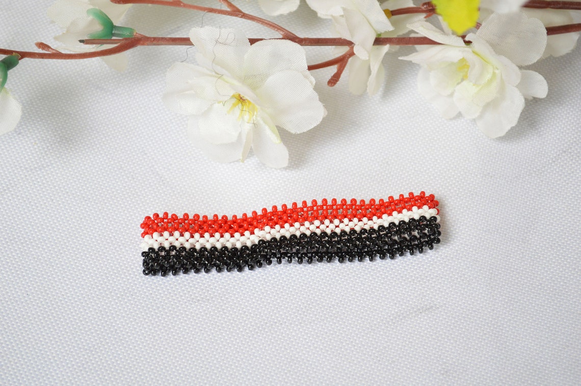 Iraq Beaded Flag Bracelet/iraqi Beaded Flag Bracelet With Name/iraq ...