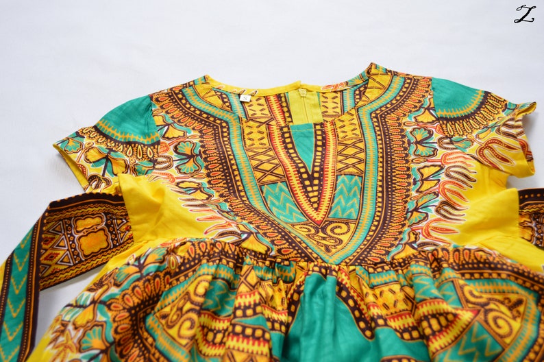 Girl Dashiki Dress/dashiki Dress/casual Kid Dress/cotton Kid - Etsy