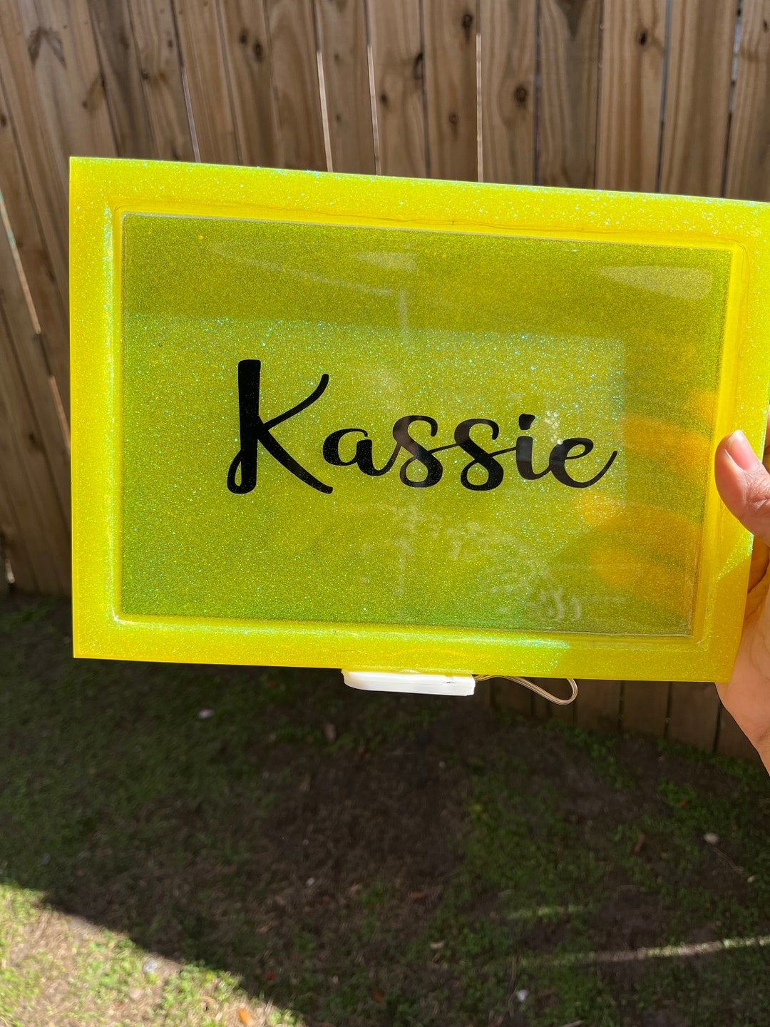 Name Rolling Tray With Lights - Etsy