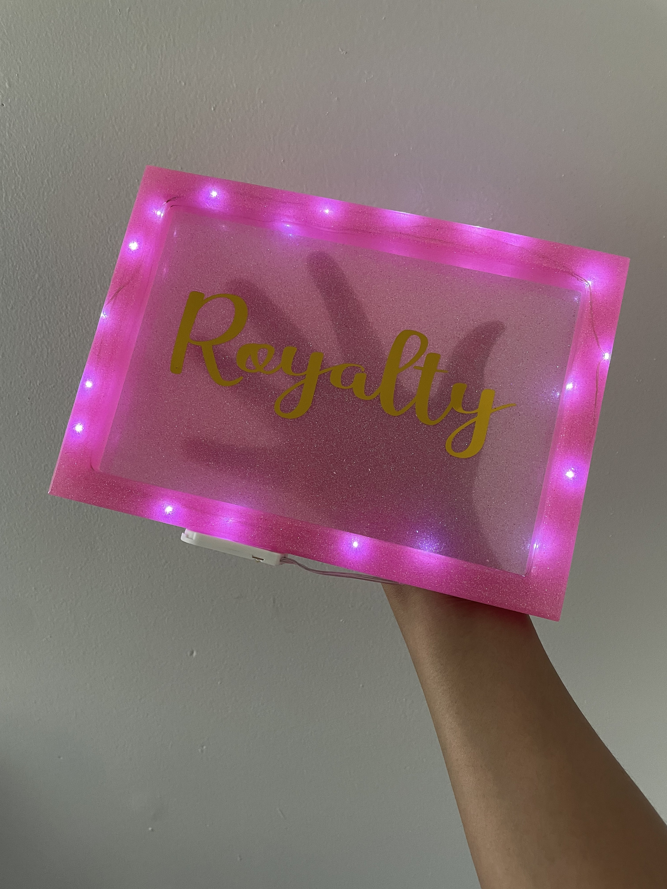 Name Rolling Tray With Lights - Etsy