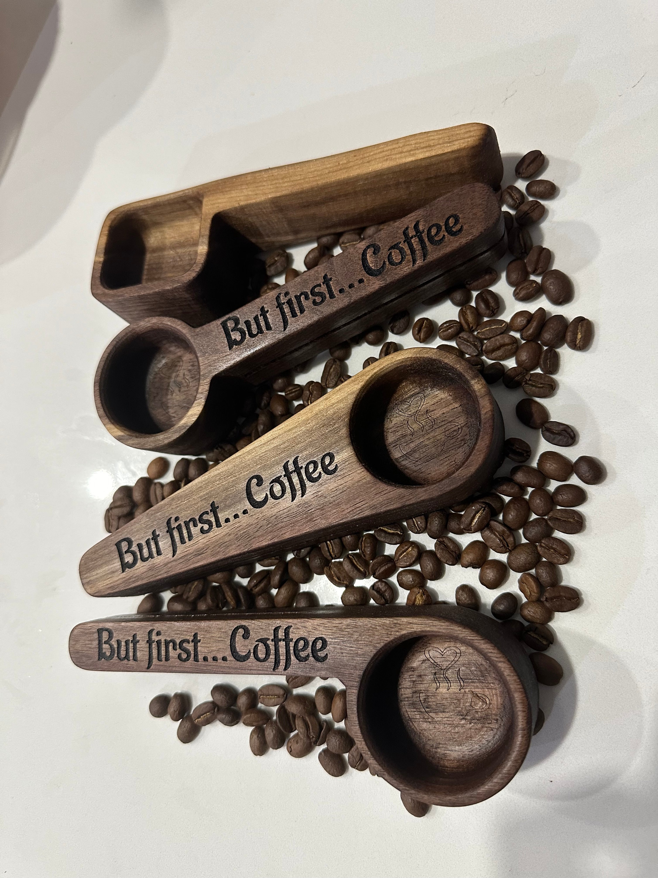 Coffee Scoop CNC File Tablespoon Size 4 Shapes - Etsy