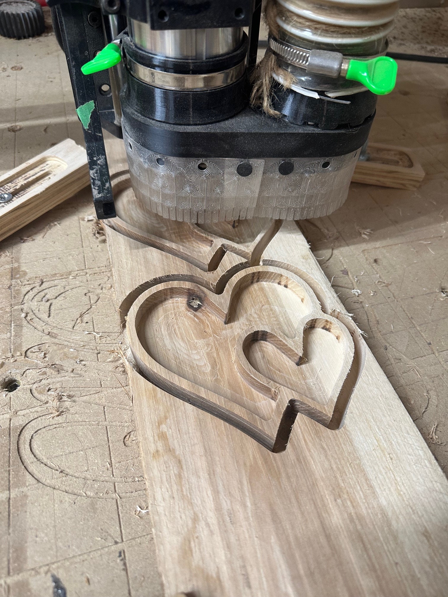 Double Heart Catch All Tray CNC File - Etsy