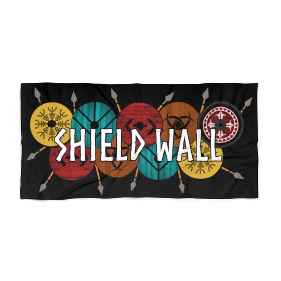 Shield Wall Uhtred son of Uhtred Beach Towel Viking | Etsy