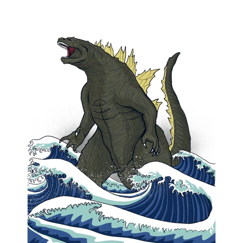 Godzilla Duvet Cover - Kaiju -japanese Art - Mythology - Greek ...
