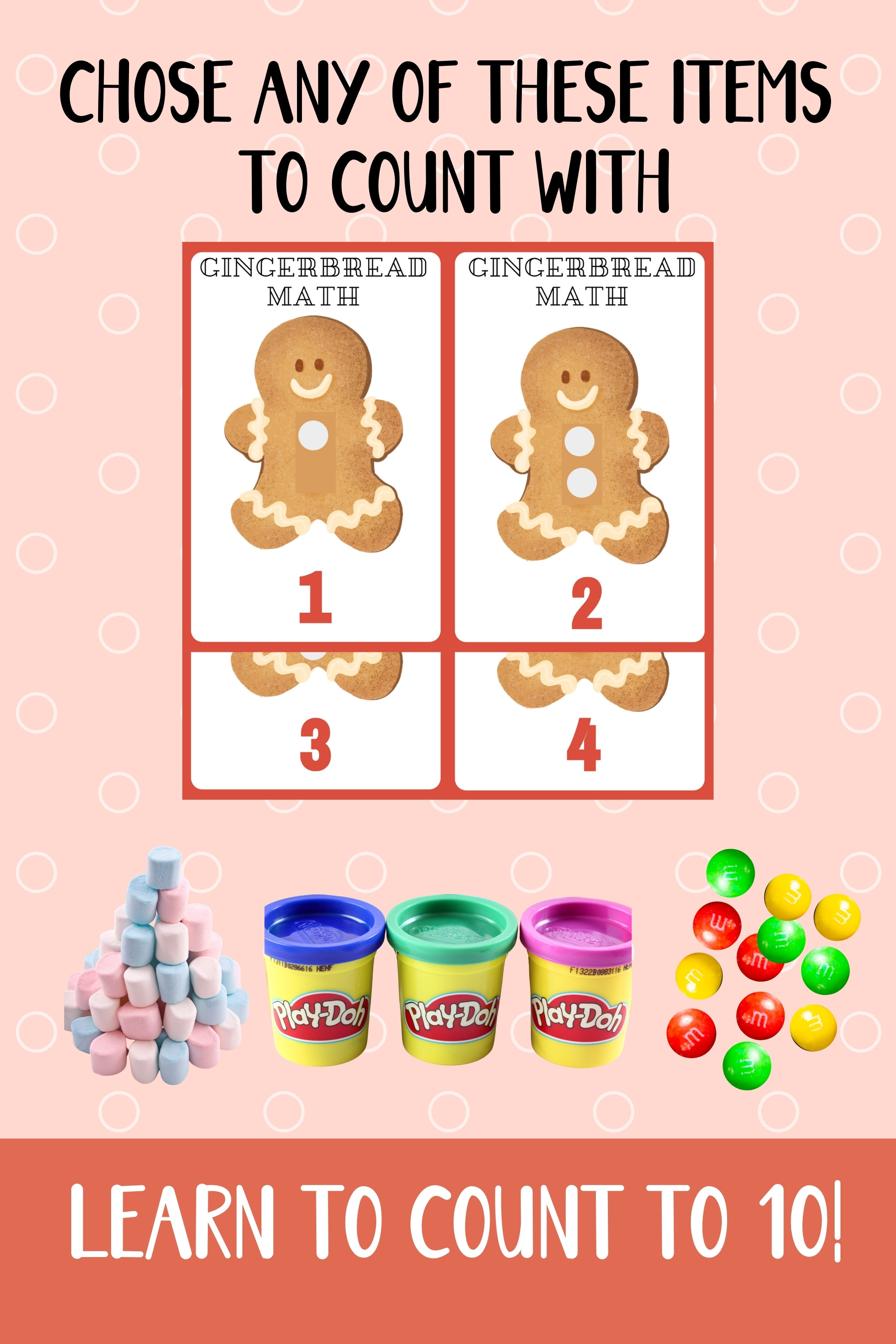 PRINTABLE Preschool Math Counting Game, Preschool Math Activity ...