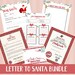 LETTER TO SANTA Bundle Printable, Letter From Santa, Christmas List Kit ...