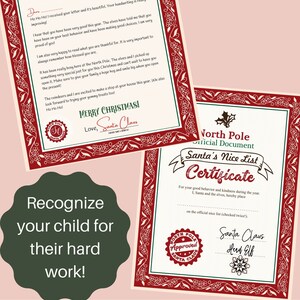 LETTER TO SANTA Bundle Printable, Letter From Santa, Christmas List Kit ...